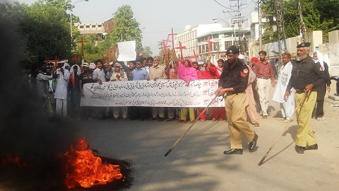 Christian and Muslim scuffles or intolerance of faiths